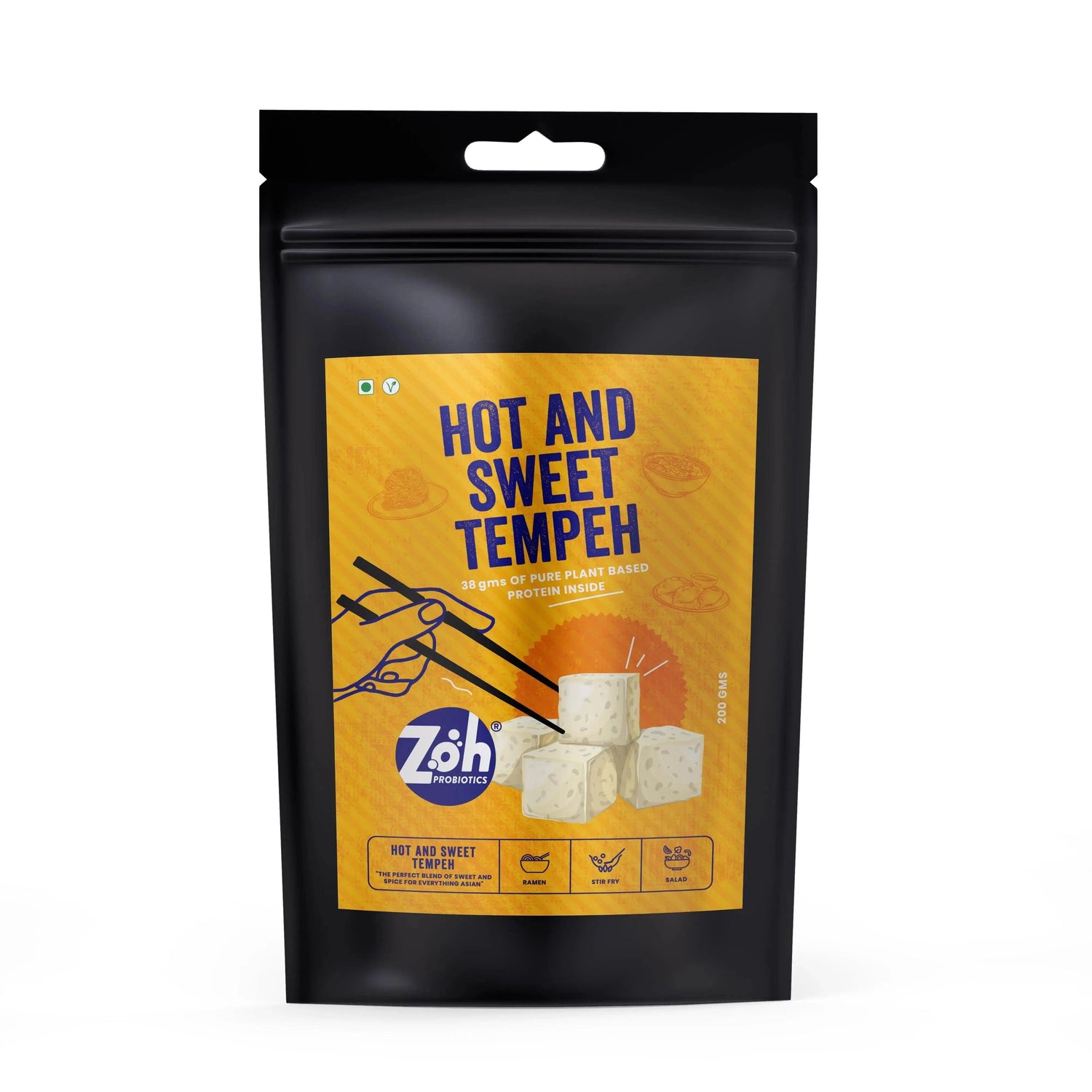 Home Hot & Sweet Tempeh | Vegan Protein | Zoh Probiotics